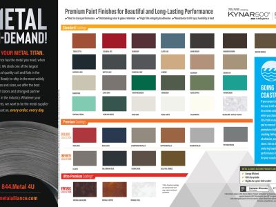 Color Chart | Metal Roofing Color Chart NJ